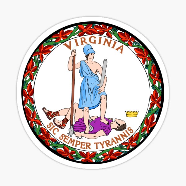 "Virginia Coat of Arms" Sticker for Sale by Aleksander37 | Redbubble