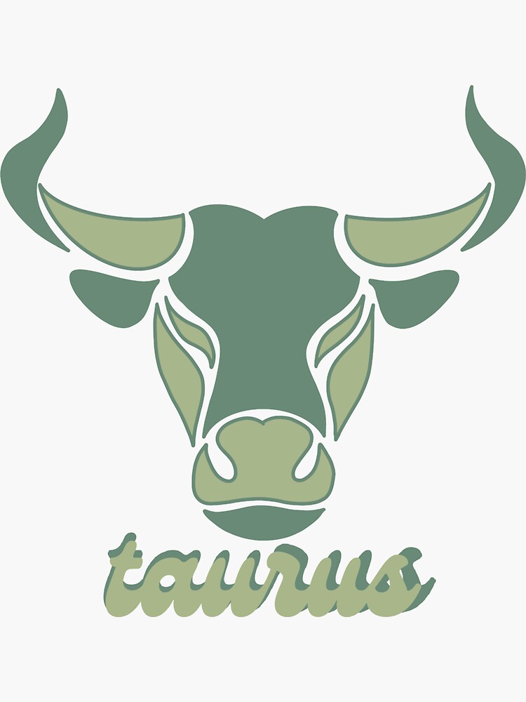 "Taurus" Sticker for Sale by taraelliott | Redbubble