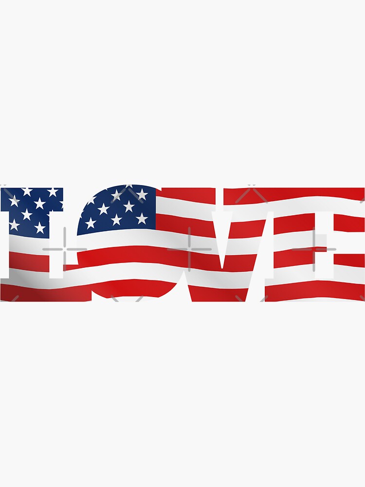 "American Love Flag" Sticker for Sale by bramdwi | Redbubble