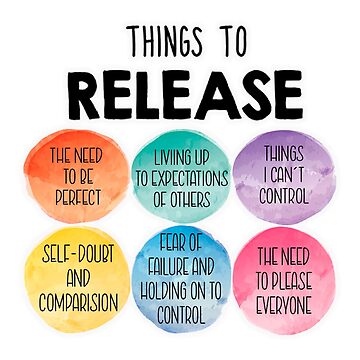 "Things to release" Sticker for Sale by jennstore | Redbubble