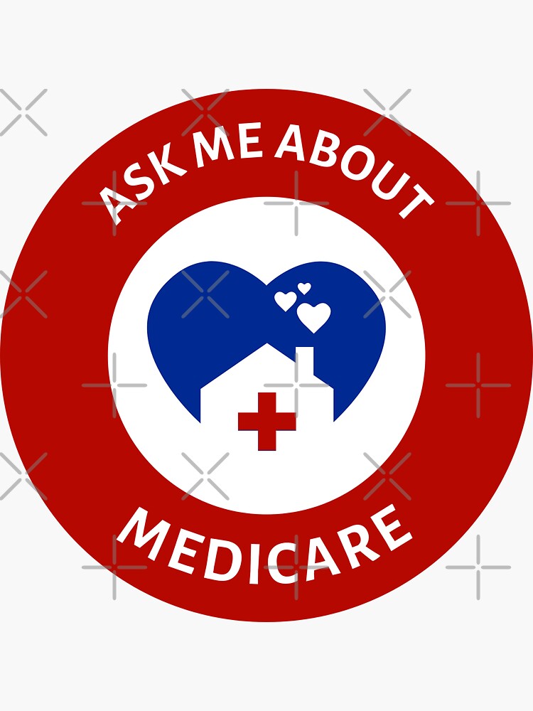 "Ask Me About Medicare" Sticker for Sale by SelectShirts | Redbubble
