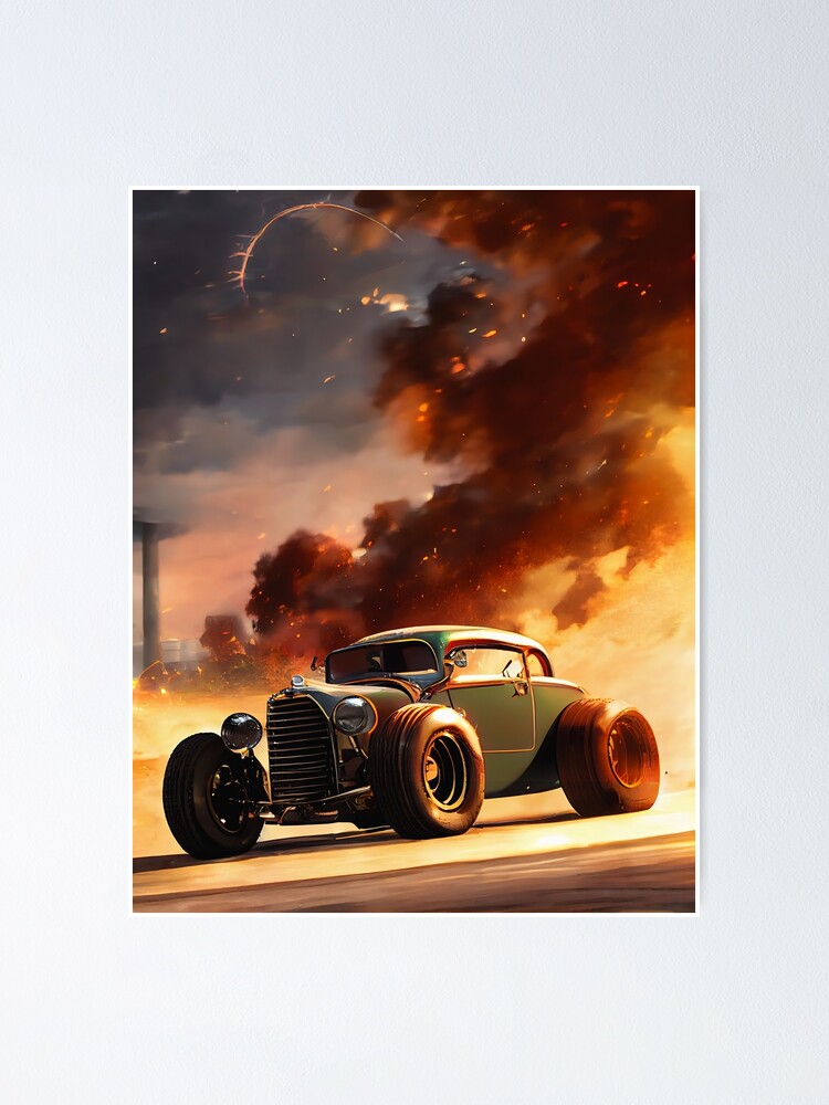 Póster «Escena de acción de Hot Rod, un regalo perfecto para todos los ...