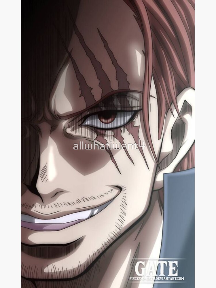 " SHANKS ONE PIECE / SHANKS RED HAIR / ONE PIECE" Sticker for Sale by ...