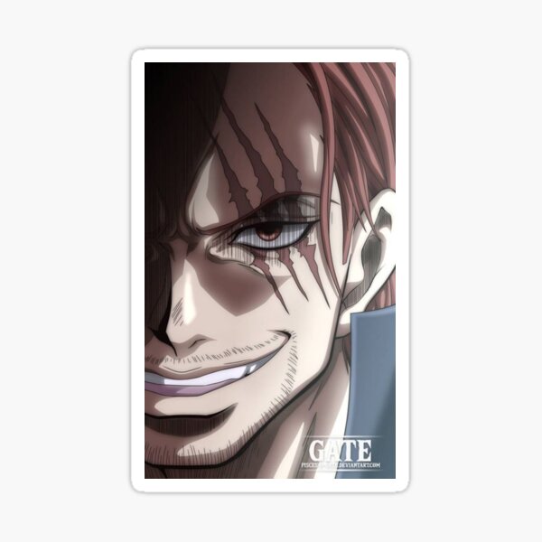 " SHANKS ONE PIECE / SHANKS RED HAIR / ONE PIECE" Sticker for Sale by ...