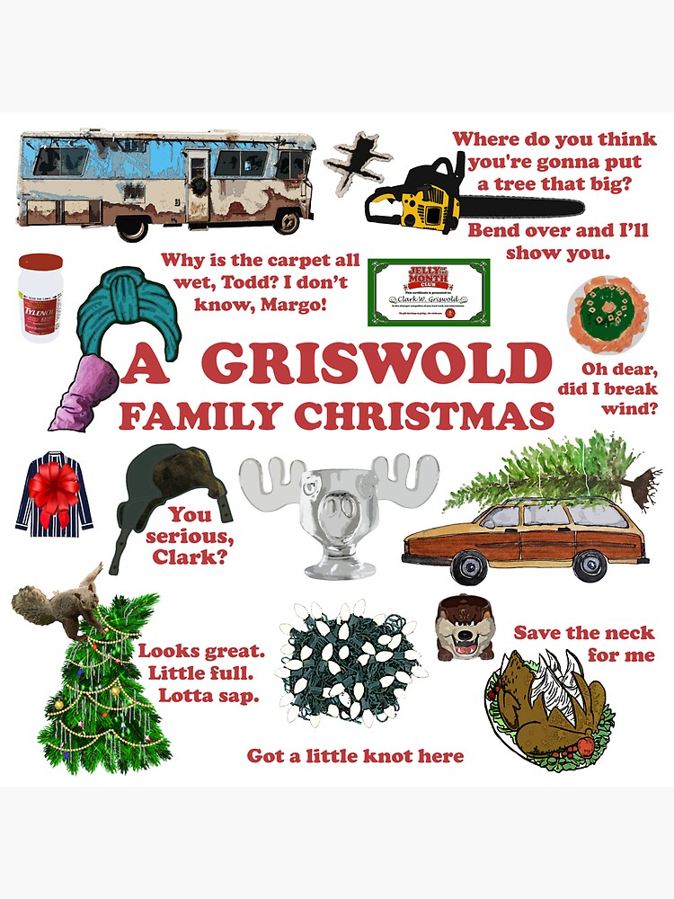 "Nostalgic Griswold Family Christmas Vacation" Sticker for Sale by ...