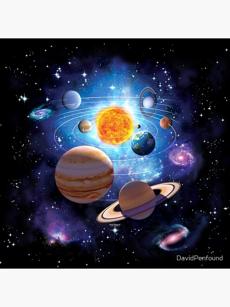 "Solar System" Postcard for Sale by David Penfound | Redbubble