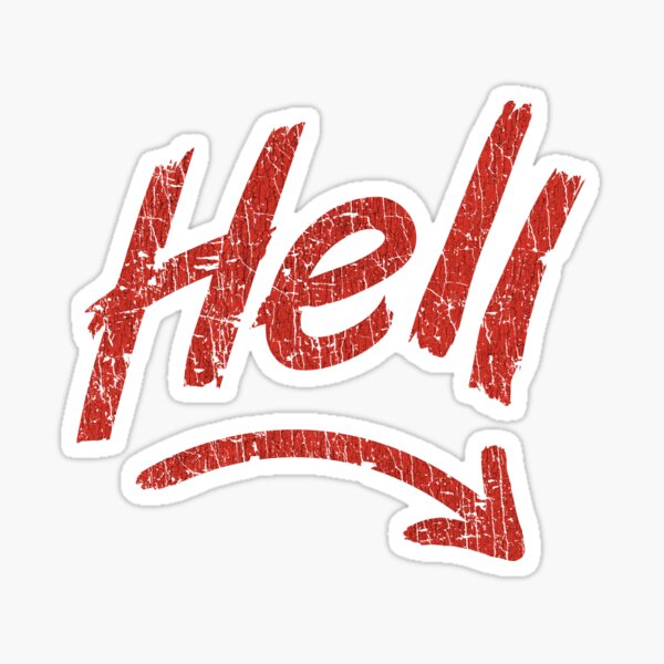 "Directions to Hell 2003" Sticker for Sale by AstroZombie6669 | Redbubble