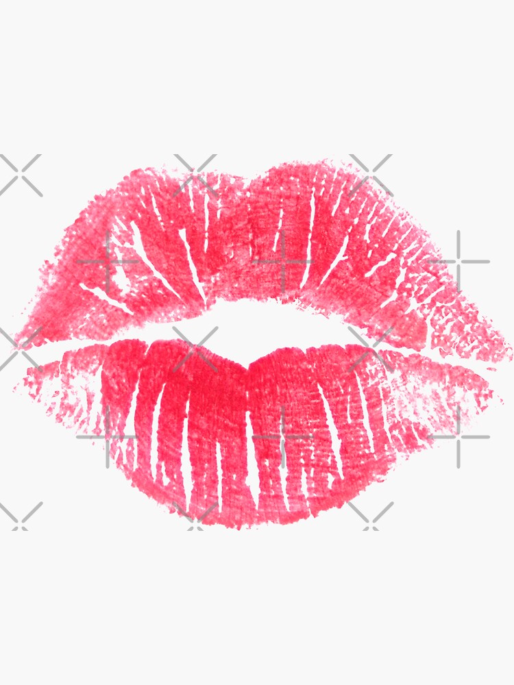 "Pink Kiss" Sticker for Sale by selmaal | Redbubble