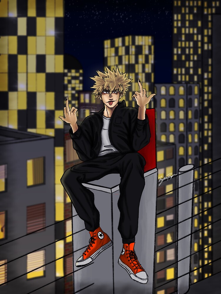 "Bakugo" Sticker for Sale by reggie-draws | Redbubble