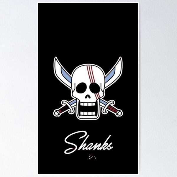 "SHANKS ONE PIECE / SHANKS RED HAIR / ONE PIECE / SHANKS FLAG" Poster ...