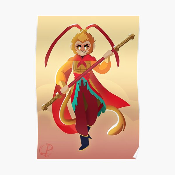 "Sun Wukong The Monkey King" Poster for Sale by Leapzunice | Redbubble