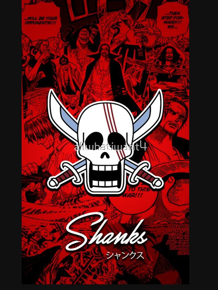 "SHANKS ONE PIECE / SHANKS RED HAIR / ONE PIECE / SHANKS LOGO FLAG ...