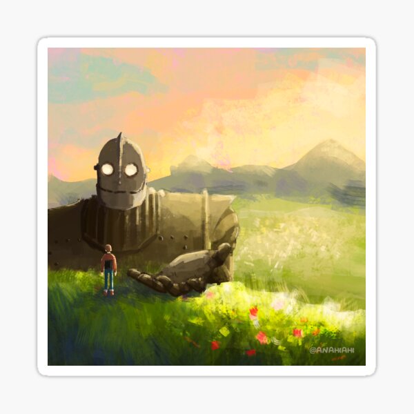 "Iron Giant" Sticker for Sale by anahiahi | Redbubble
