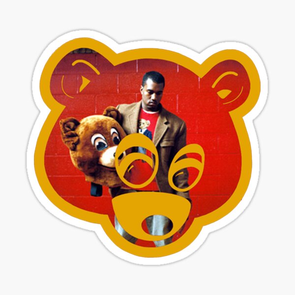 "dropout bear face" Sticker for Sale by BenjamiYoung | Redbubble