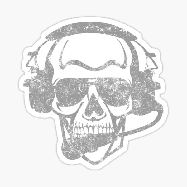 "Aviator Pilot Skull" Sticker for Sale by RealPilotDesign | Redbubble