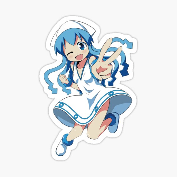 "Ika Musume" Sticker for Sale by VanessaGoodwin | Redbubble