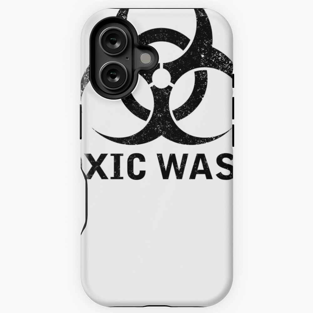 "TOXIC WASTE word with Biohazard symbol" Sticker for Sale by ...
