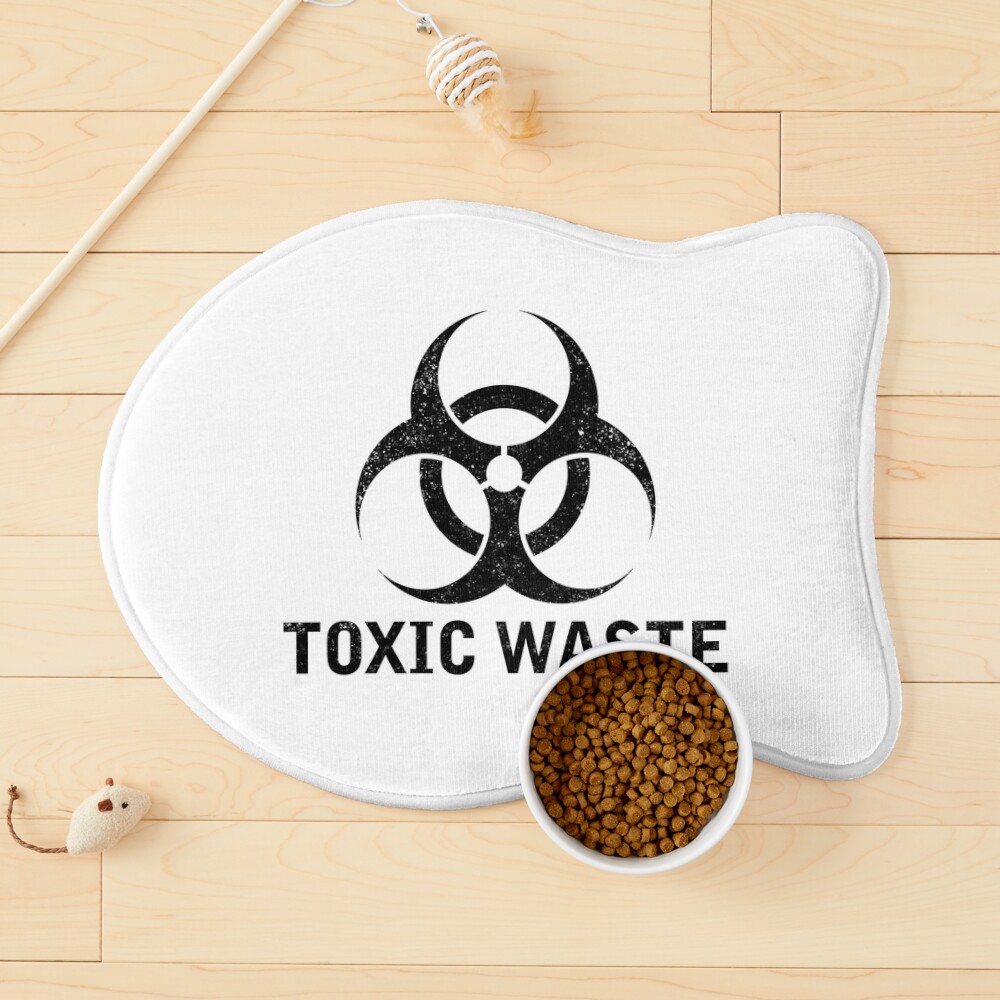 "TOXIC WASTE word with Biohazard symbol" Sticker for Sale by ...
