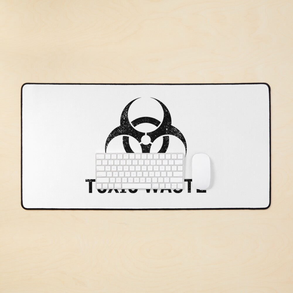 "TOXIC WASTE word with Biohazard symbol" Sticker for Sale by ...