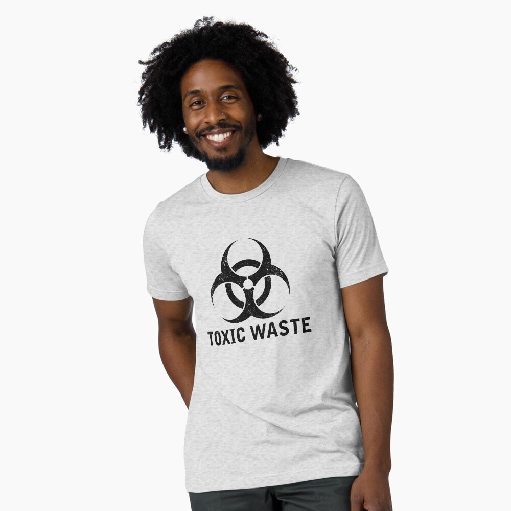 "TOXIC WASTE word with Biohazard symbol" Sticker for Sale by ...