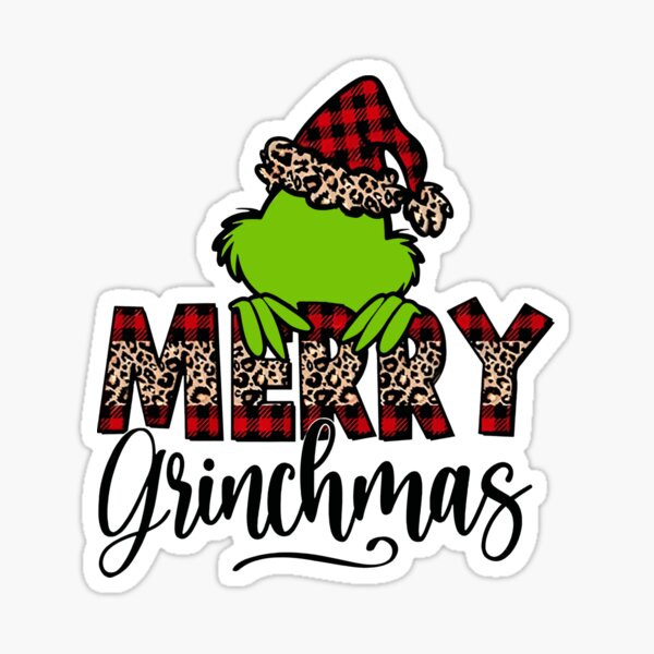 "grinch mery grinchmas" Sticker for Sale by PeterSinger | Redbubble