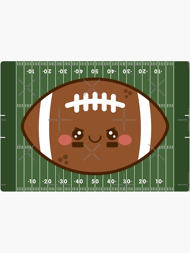 "Kawaii Football Field" Sticker for Sale by MeggieNic | Redbubble