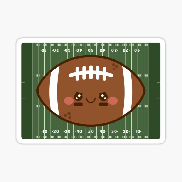 "Kawaii Football Field" Sticker for Sale by MeggieNic | Redbubble