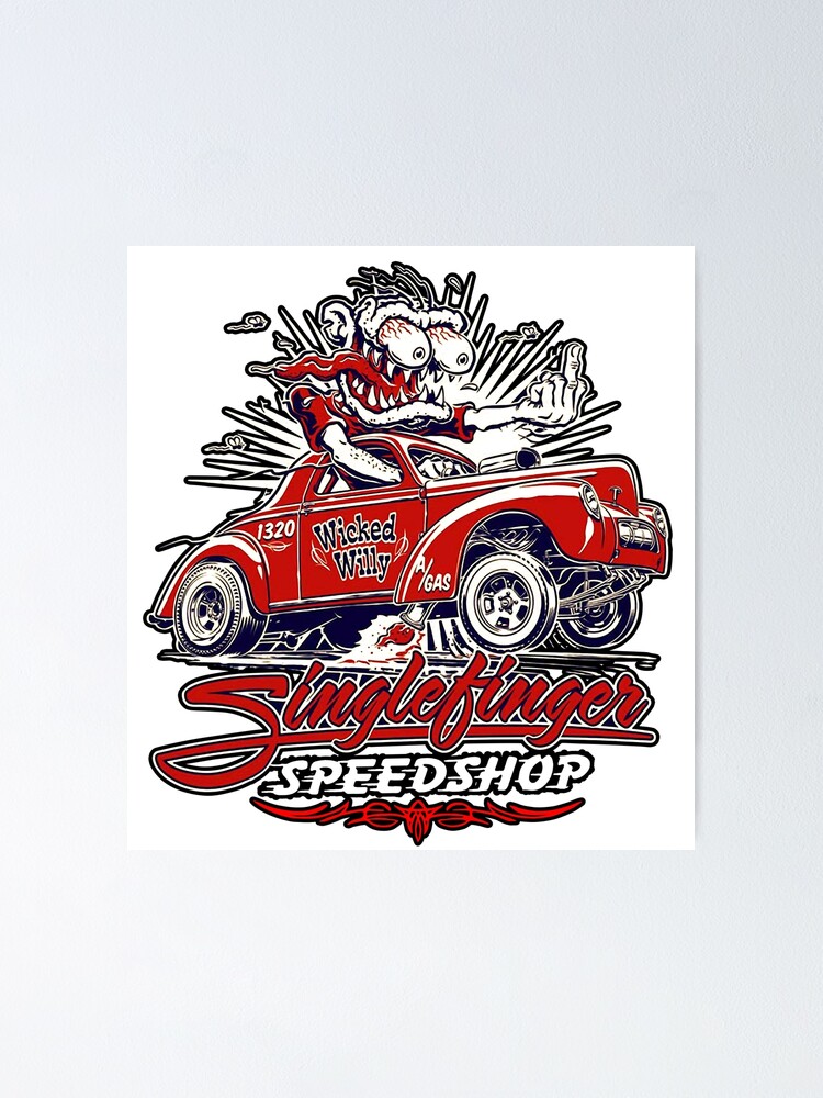 "Hot rod Speed Shop" Poster for Sale by kasperrelay | Redbubble