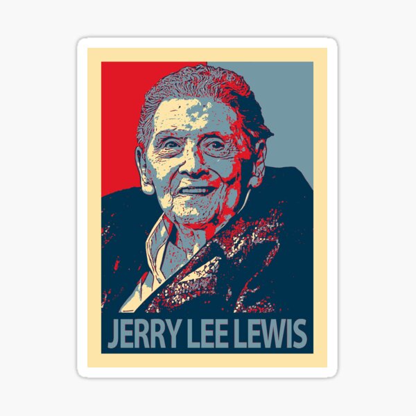 "Jerry Lee Lewis" Sticker for Sale by VinnyCoffey | Redbubble