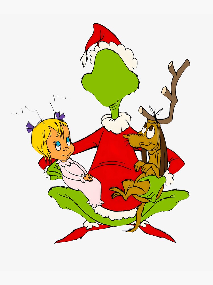 "grinch with friend" Sticker for Sale by KathrinHesse | Redbubble