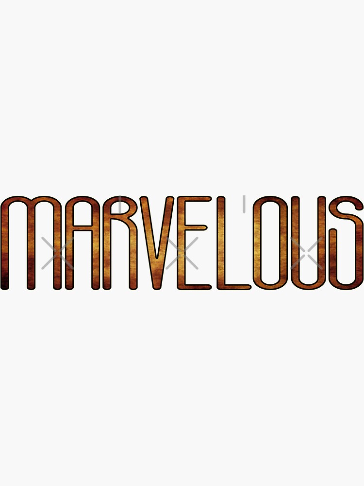 "Word Marvelous type apo dwarf" Sticker for Sale by Arramavis | Redbubble