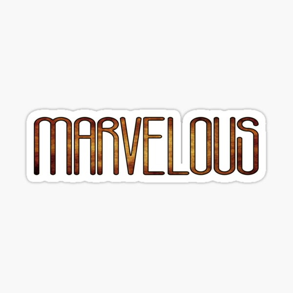 "Word Marvelous type apo dwarf" Sticker for Sale by Arramavis | Redbubble