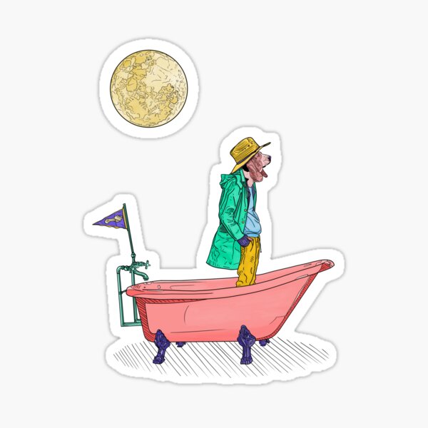 "A Journey to New Lands" Sticker for Sale by rtowneart | Redbubble