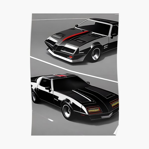 "70s black trans am style muscle car" Poster for Sale by ...
