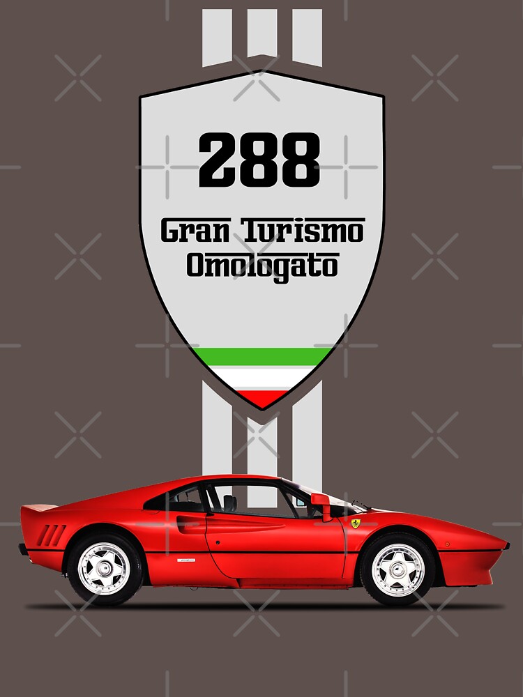 "The 288 GTO 1985" T-shirt for Sale by rogue-design | Redbubble | 288 ...