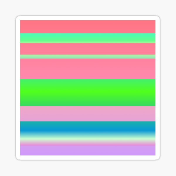 "Pink green blue color palette | Pink green blue color scheme" Sticker ...