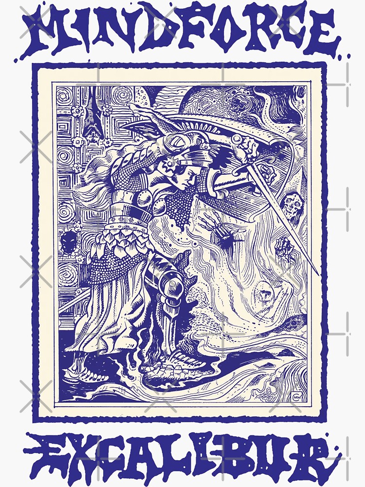 "Excalibur | Mindforce" Sticker for Sale by Trainndann | Redbubble