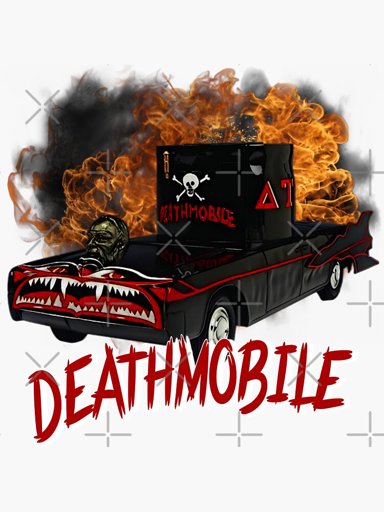 "Deathmobile " Sticker for Sale by Daddypants | Redbubble