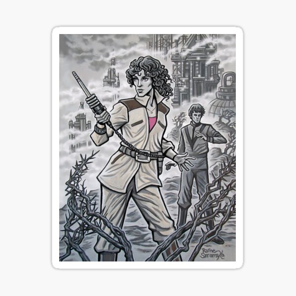 "Cally and Avon (Blake's 7)" Sticker for Sale by Raine Szramski | Redbubble