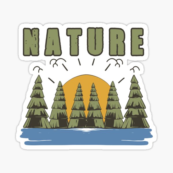 "beautiful nature green forest" Sticker for Sale by Dwmstd | Redbubble