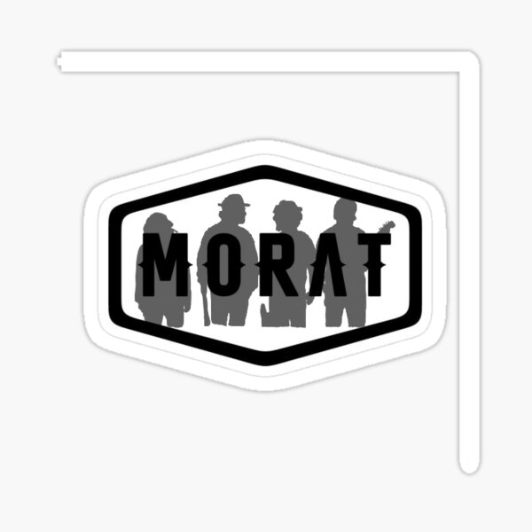 Pegatina «Morat logo sticker con silueta» de mywavesmeetyou | Redbubble