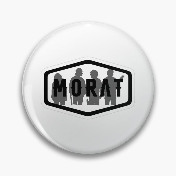 "Morat logo sticker with silhouette" Pin for Sale by mywavesmeetyou ...