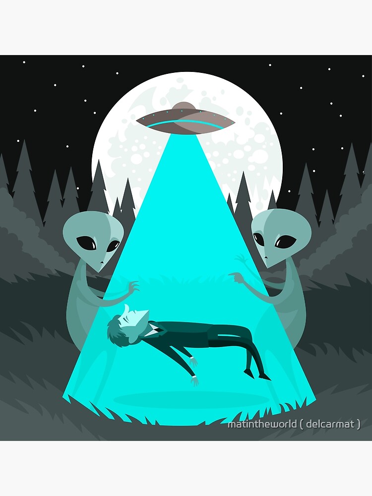 "ufo alien abduction" Art Print for Sale by matintheworld | Redbubble