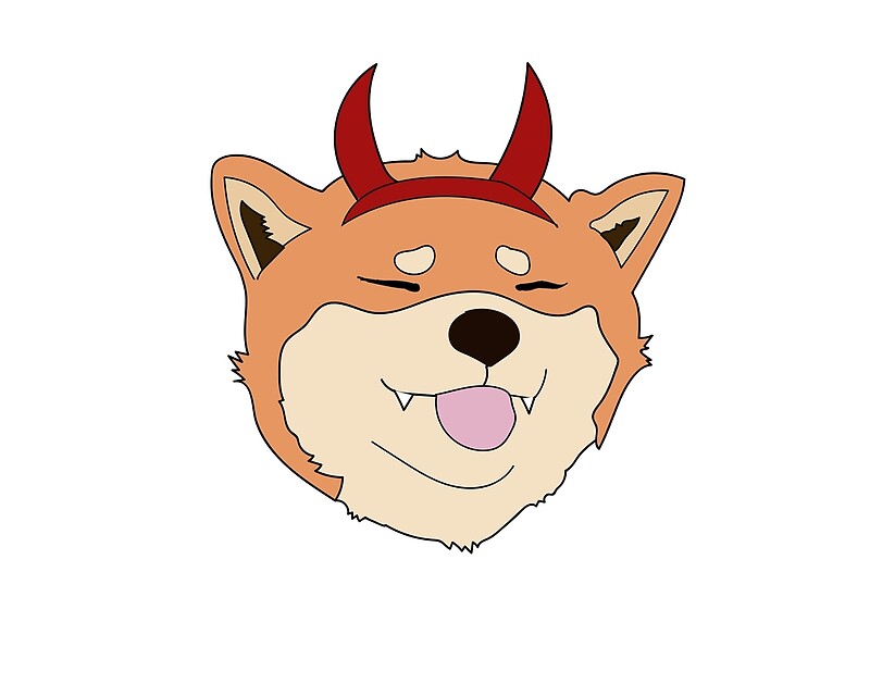 "Devil Halloween Shiba Inu" by ThaoPyon | Redbubble