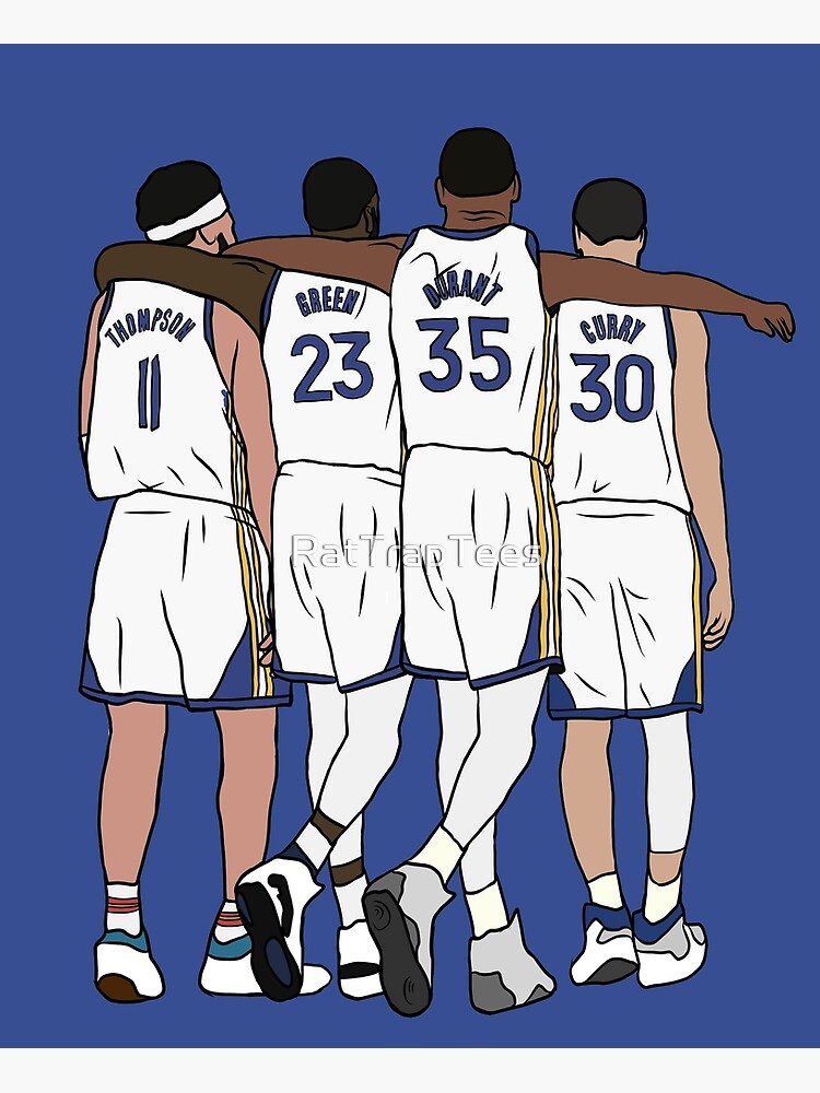 "Klay, Draymond, KD & Steph" Poster for Sale by RatTrapTees | Redbubble