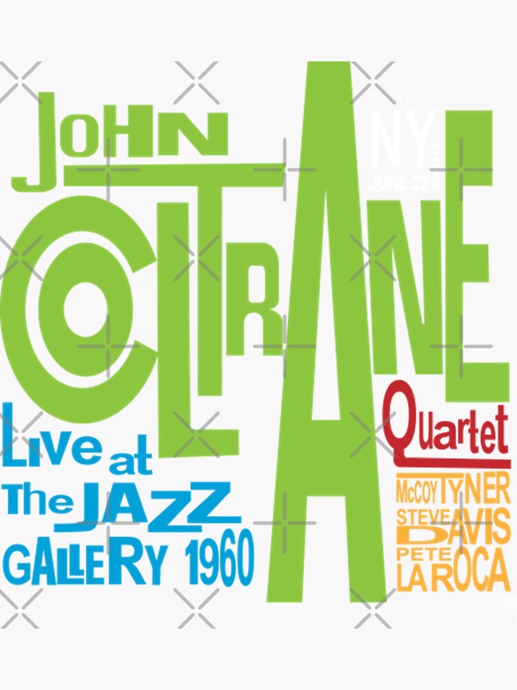 "John Coltrane" Sticker for Sale by flaig-ogy | Redbubble
