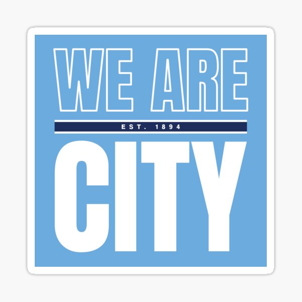 "We Are City" Sticker for Sale by Footmagz | Redbubble