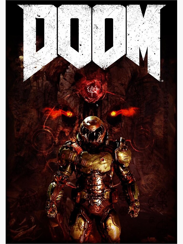 "The Doom Slayer" Sticker for Sale by davidschenk | Redbubble