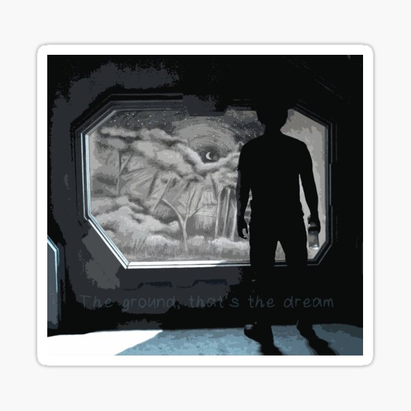 "Bellamy at Ark Window" Sticker by dcjeff | Redbubble