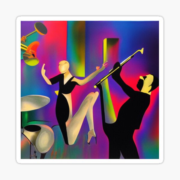 "It’s all about The Jazz" Sticker for Sale by BerylBez | Redbubble